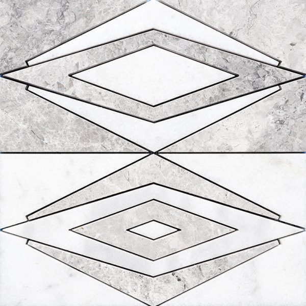 Snowflake Polished Waterjet Mosaic | Shop For Marble | Tiles, Mosaics ...