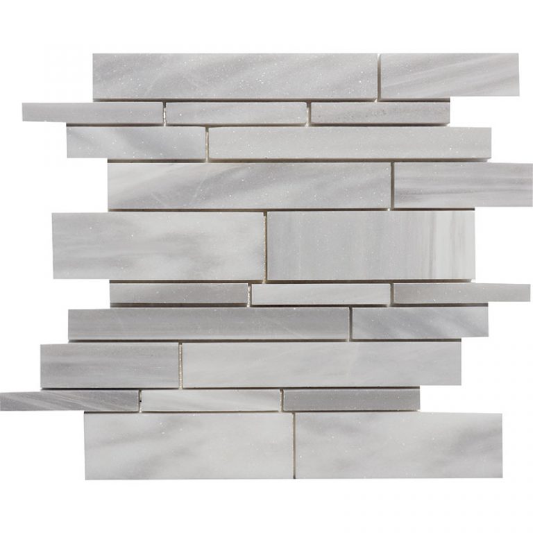 Terra Luna Brushed Mosaic Random Linear | Shop For Marble | Tiles ...